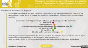 Les sciences cognitives au service des apprentissages : actions menées dans l’académie de ...